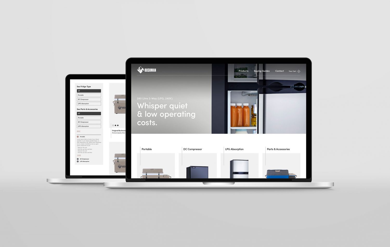 Bushman Fridges - Design by Wolf - Digital. Brand. Print