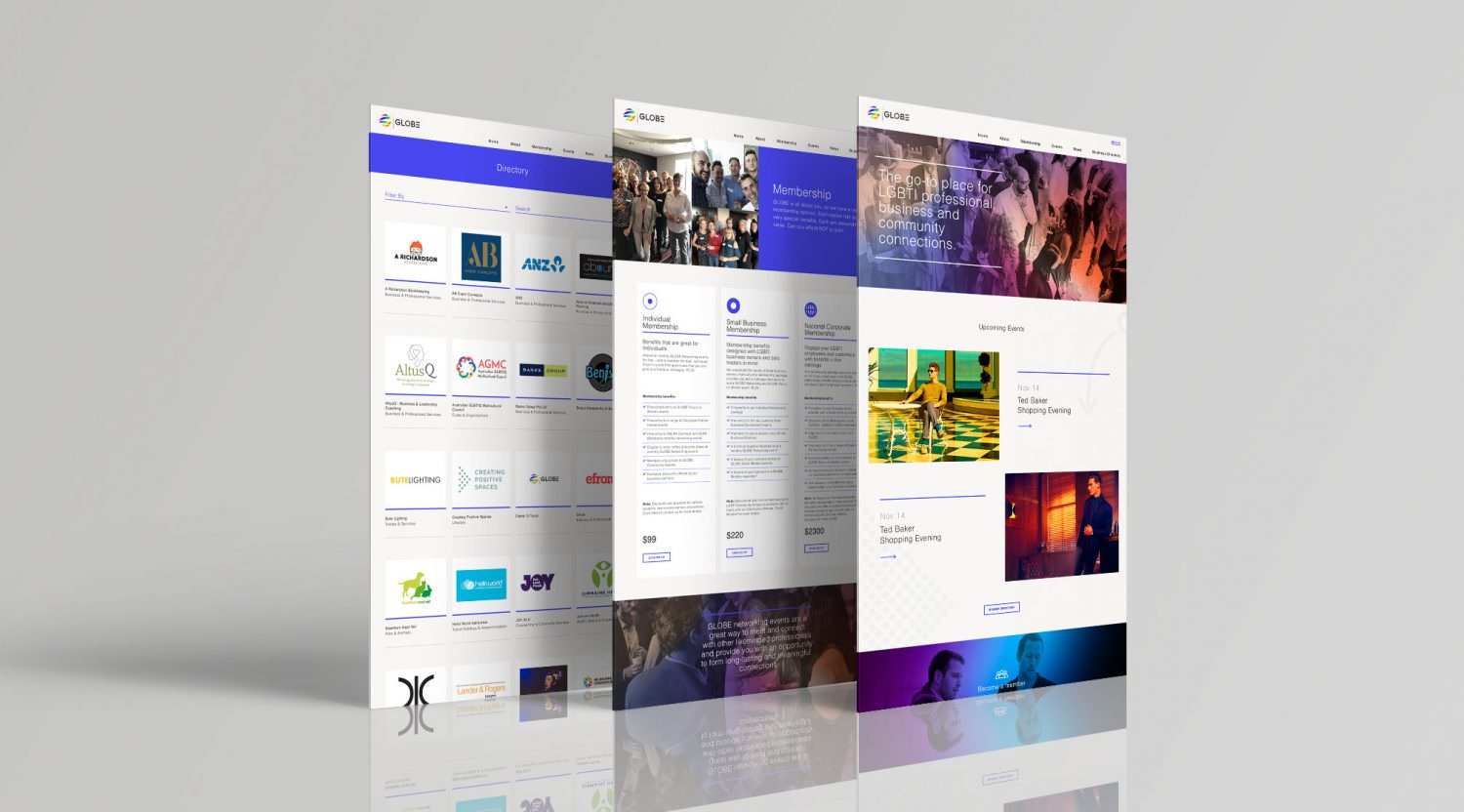 Globe Melbourne - Design by Wolf - Digital. Brand. Print